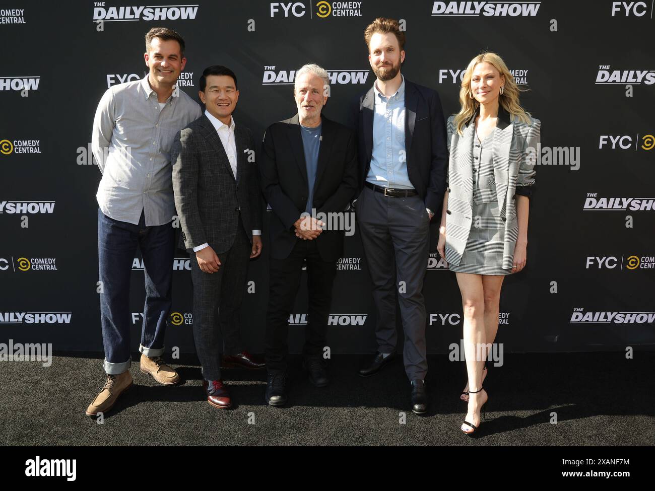 Los Angeles, Ca. 7th June, 2024. Michael Kosta, Ronny Chieng, Jon ...