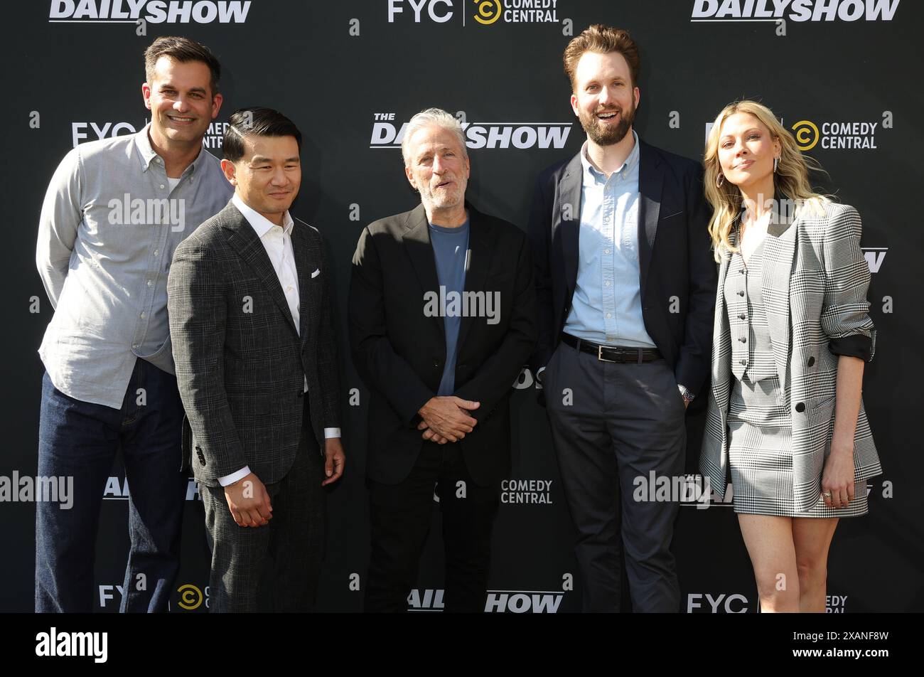 Los Angeles, Ca. 7th June, 2024. Michael Kosta, Ronny Chieng, Jon ...
