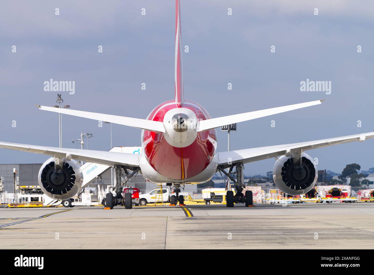 Melbourne airport aerial hi-res stock photography and images - Alamy