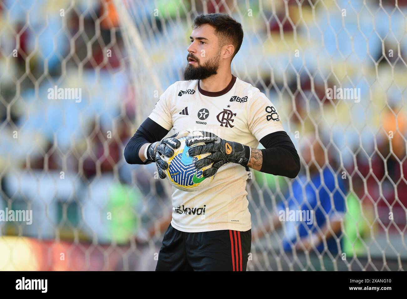 Rio de Janeiro, June 2, 2024. Soccer goalkeeper Matheus Cunha of the ...