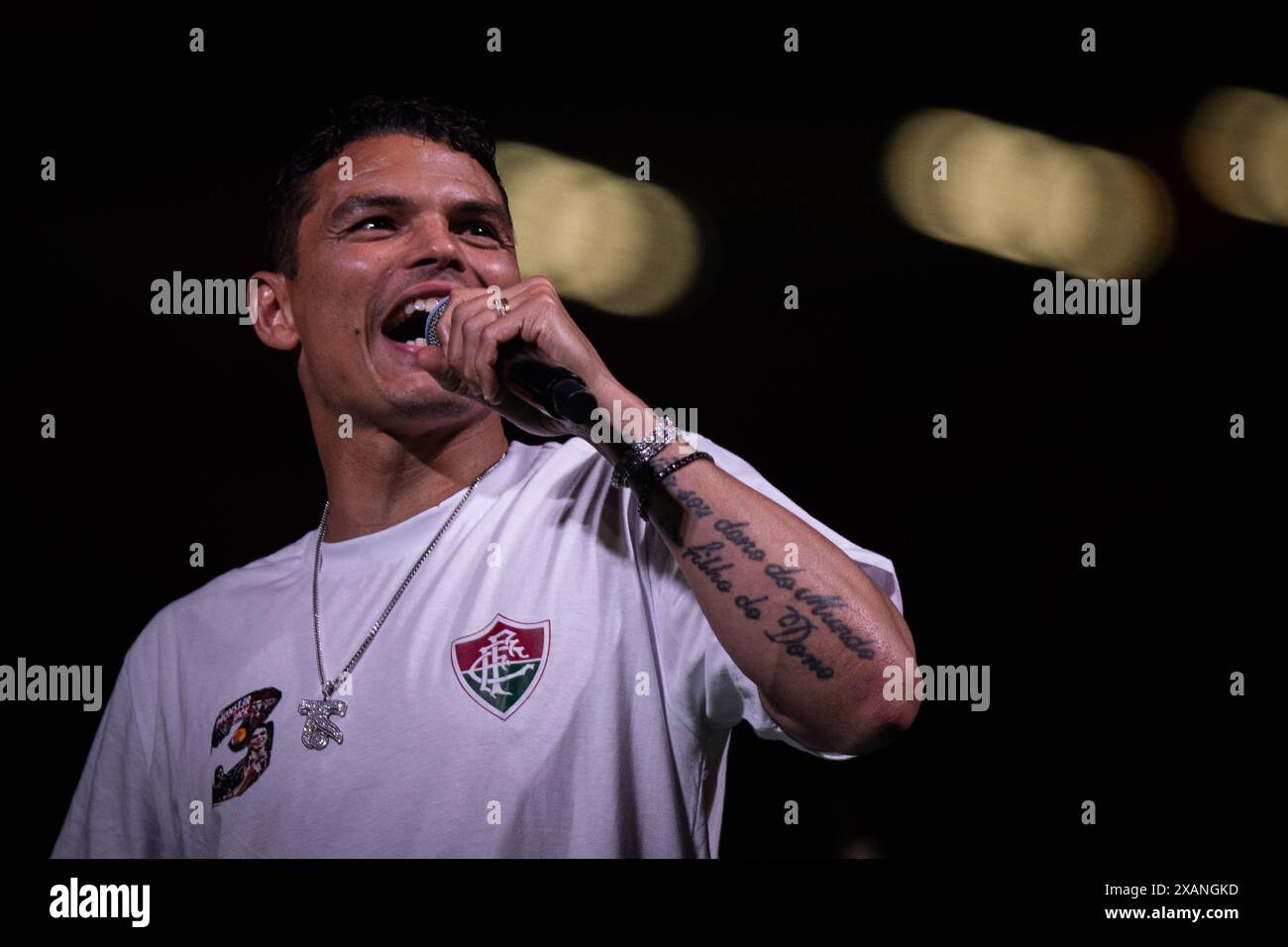 Rio De Janeiro, Brazil. 07th June, 2024. Footballer Thiago Silva is ...