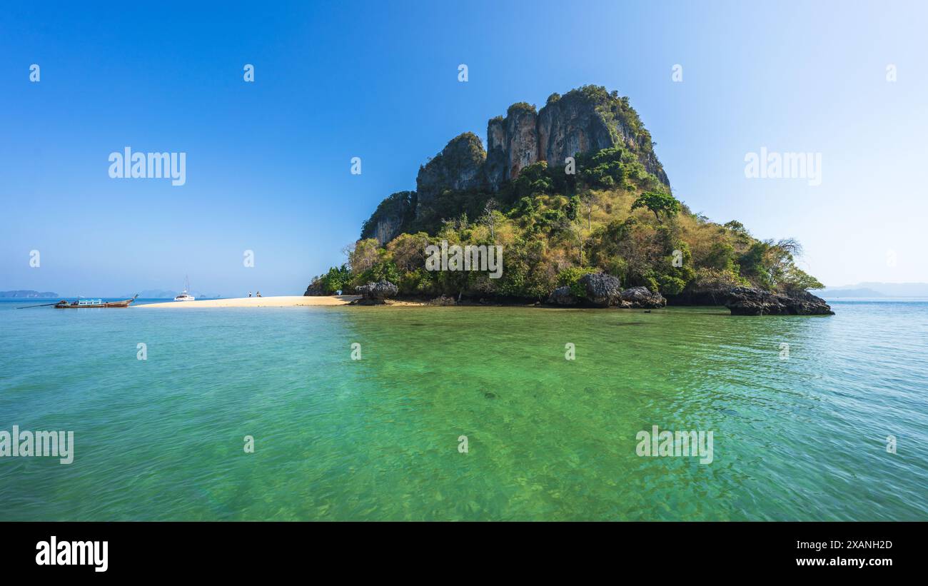 longtail boat trip to tropical hong island at than bok khorani national ...