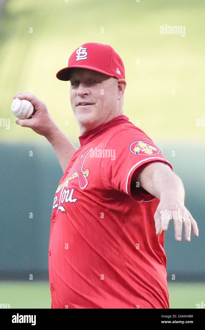 St. Louis, United States. 07th June, 2024. Former St. Louis Cardinals ...