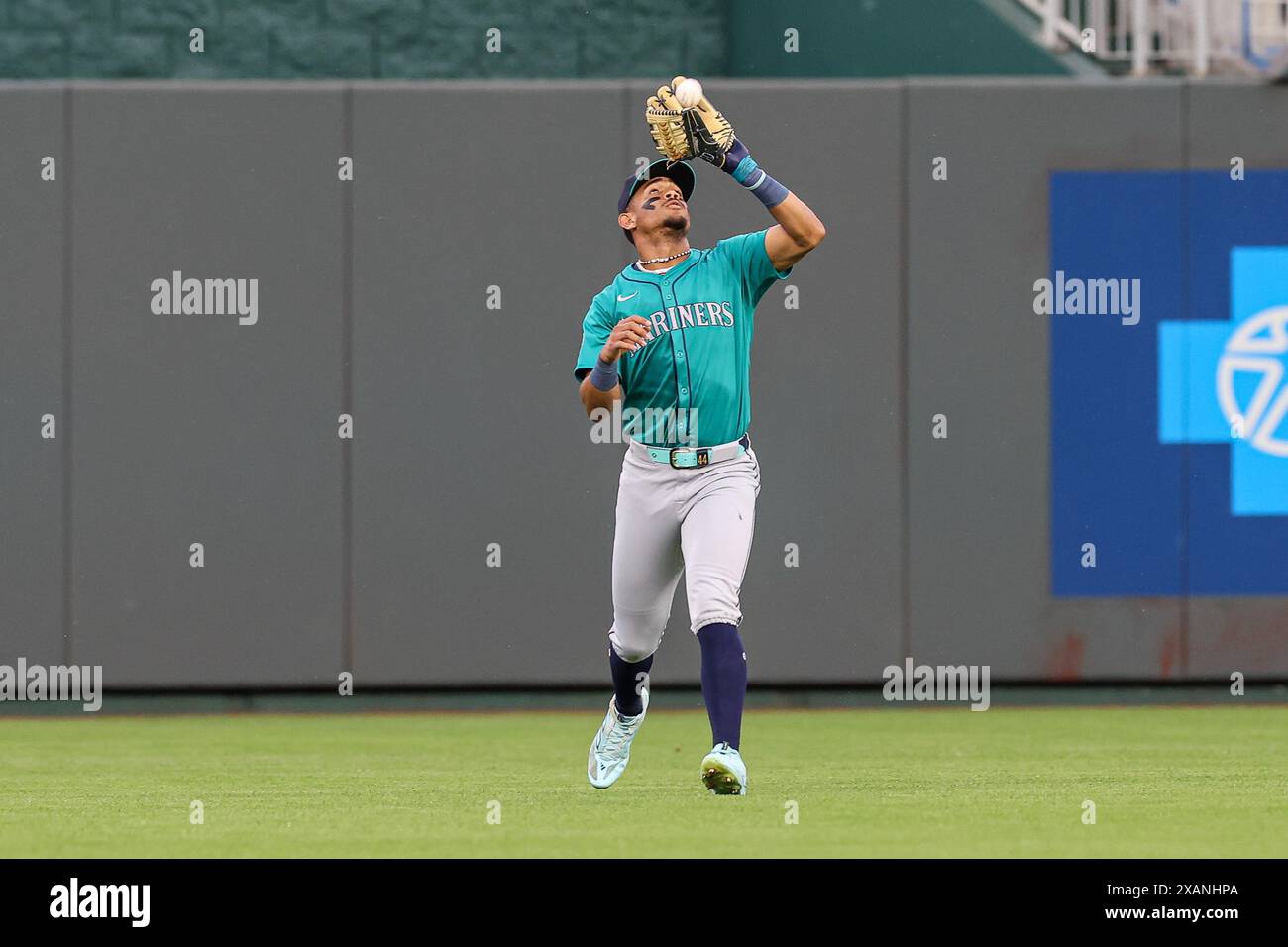 Kansas City, MO, USA. 7th June, 2024. Seattle Mariners outfielder Julio ...