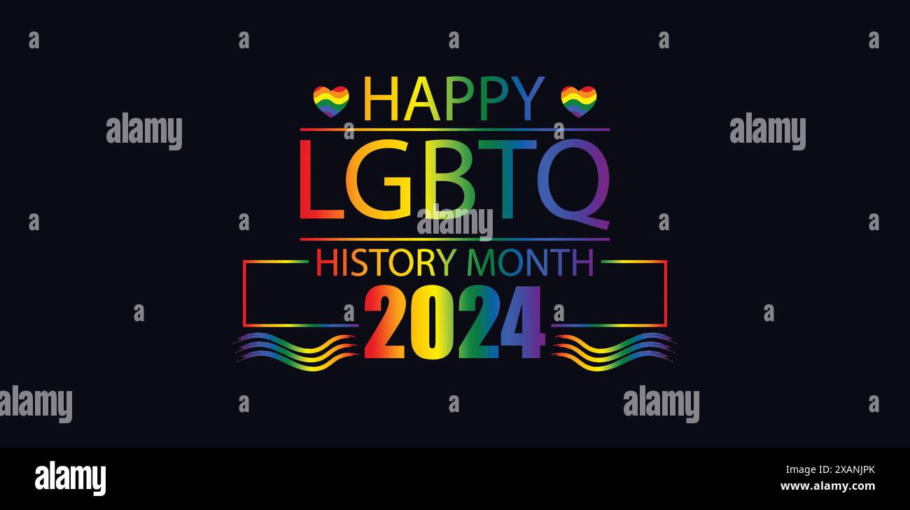 Colorful Celebration Illustrating the Rich History of LGBTQ Month ...