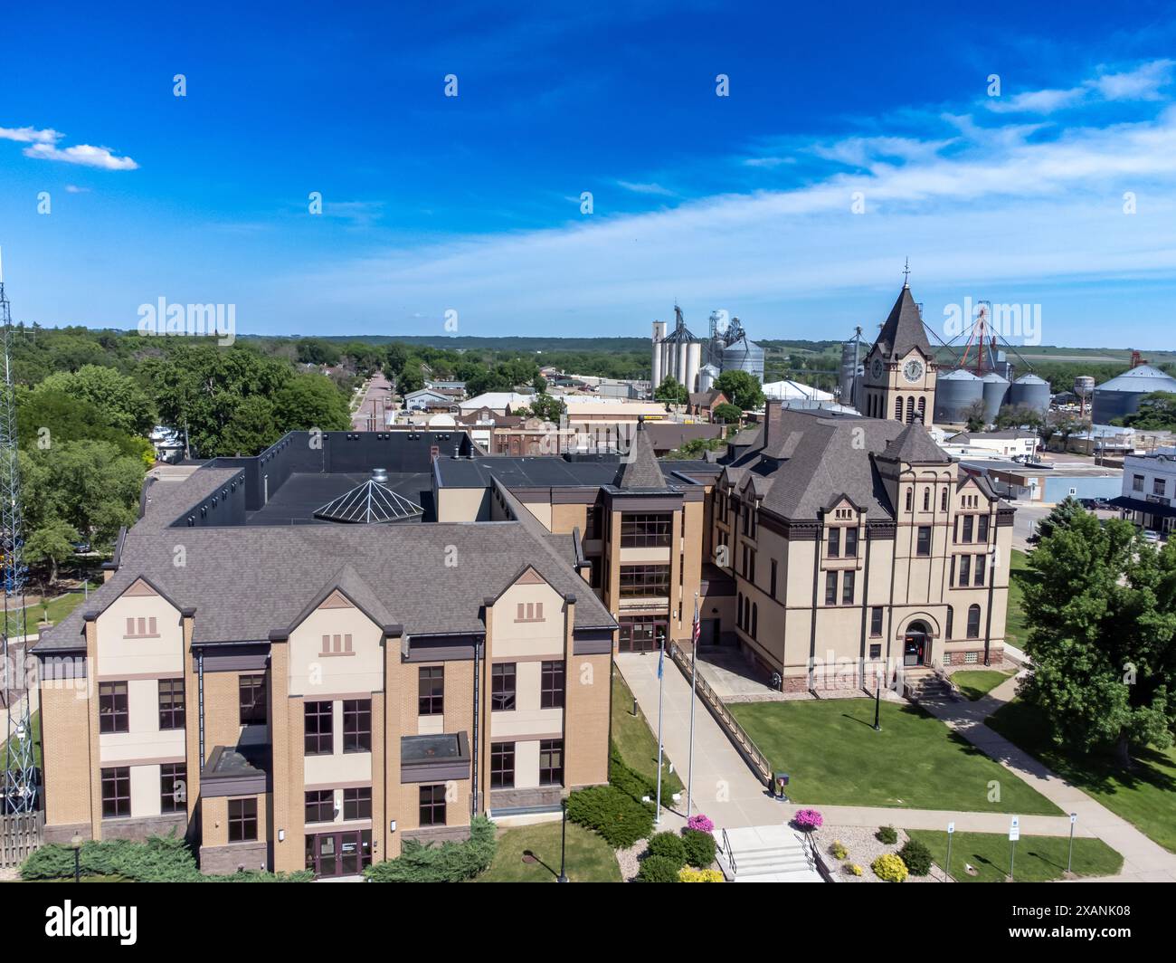 view of the Lincoln County Courthouse in Canton, South Dakota Stock ...