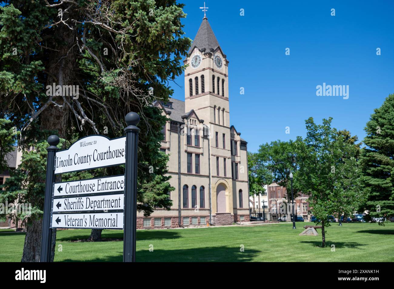 view of the Lincoln County Courthouse in Canton, South Dakota Stock ...
