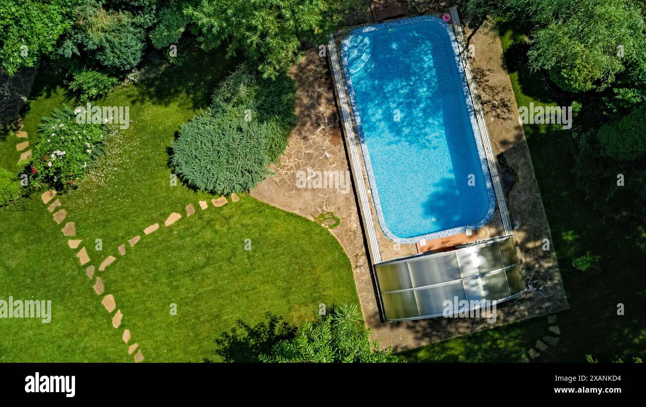 Garden design aerial view hi-res stock photography and images - Alamy