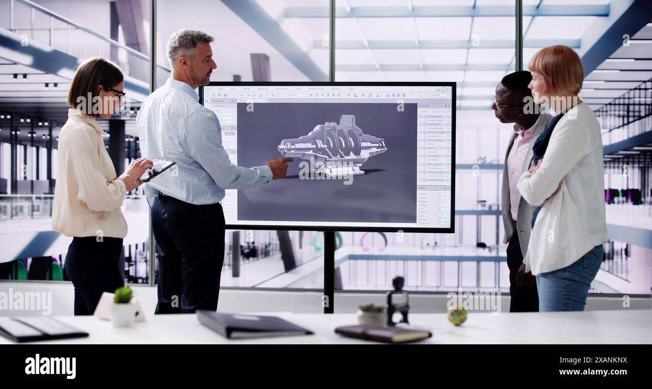 Woman cad office computer hi-res stock photography and images - Alamy