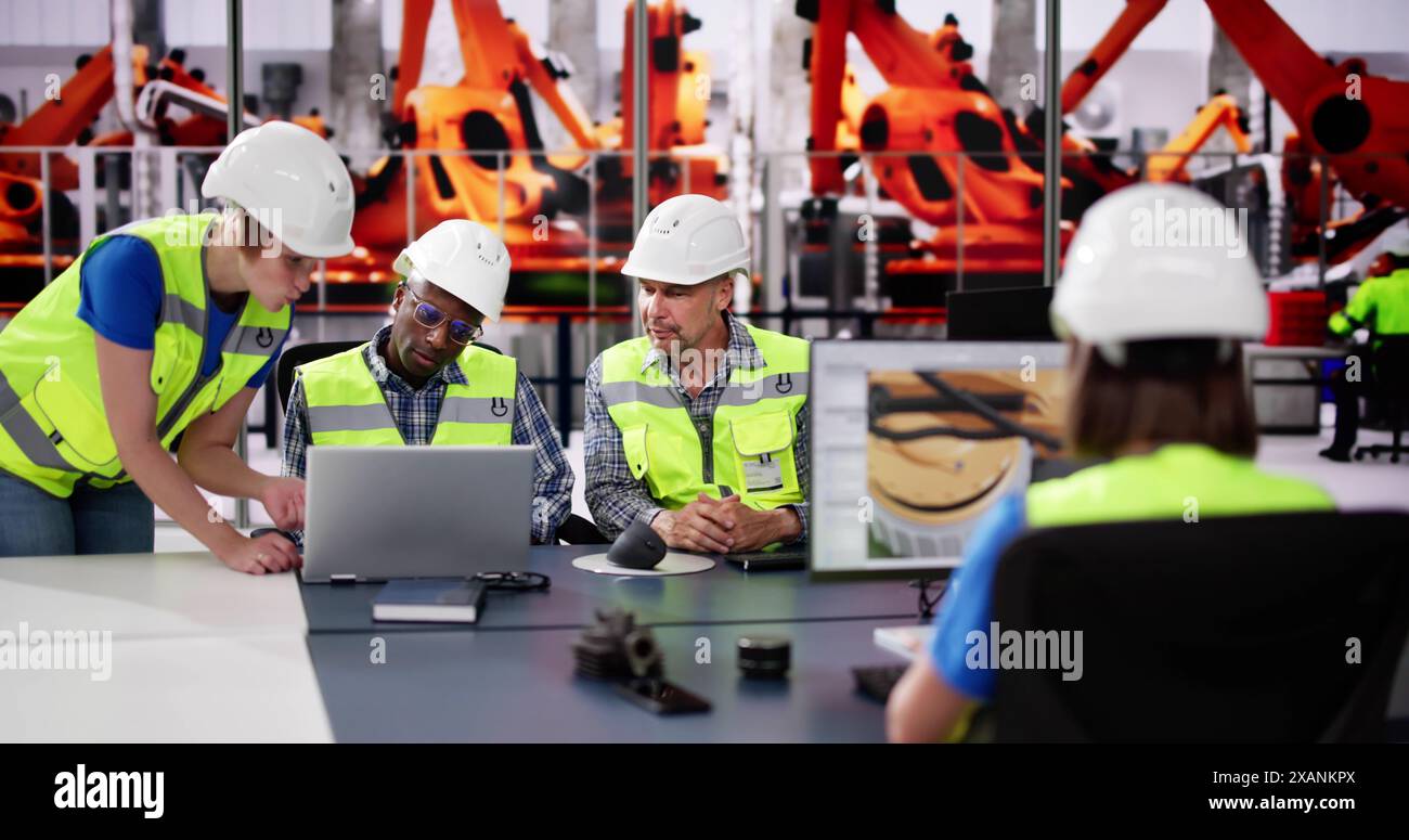 Car production engineer laptop hi-res stock photography and images - Alamy