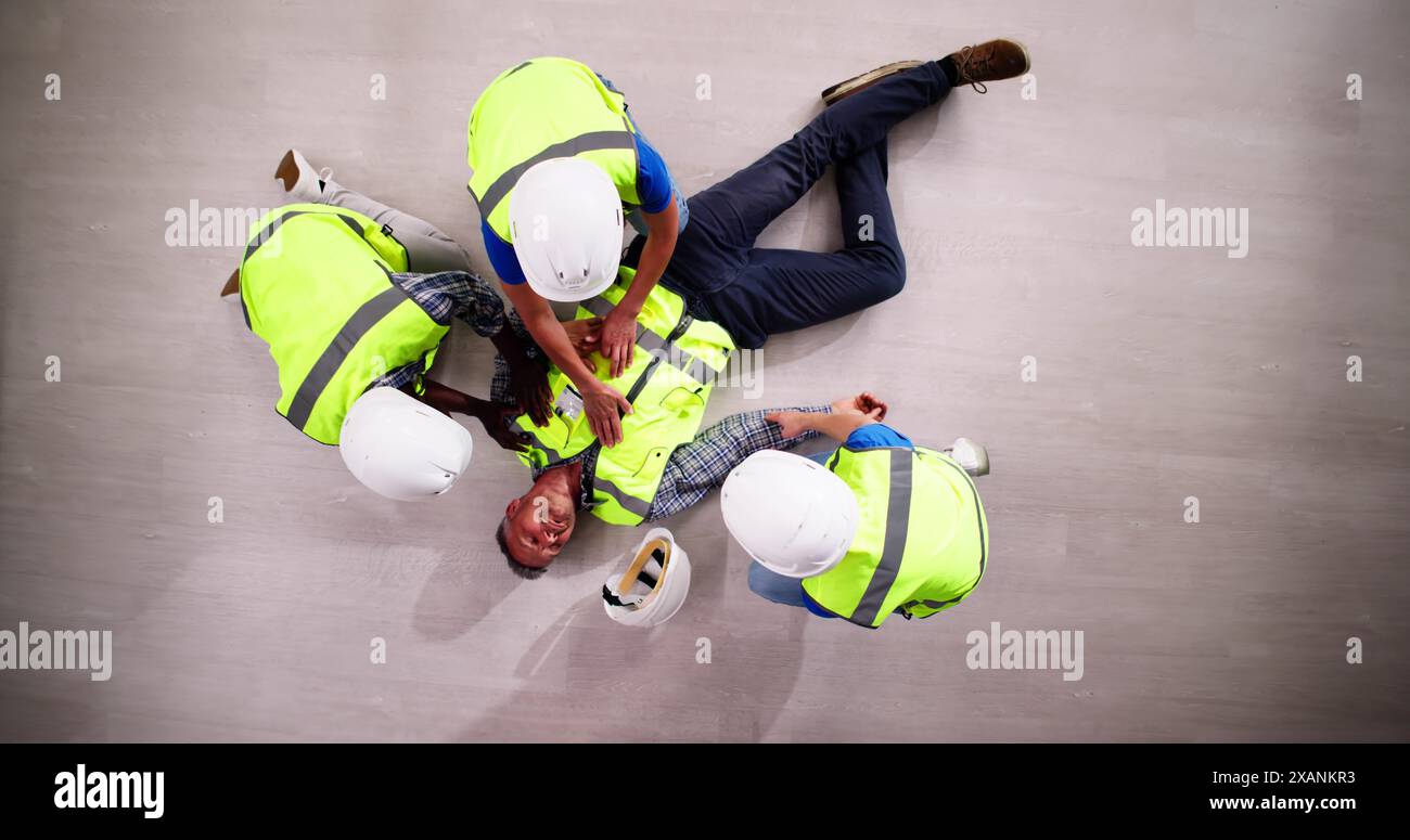 Factory Safety And Health Accident. Employee Emergency Stock Photo - Alamy