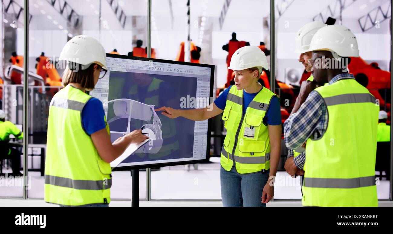 Car Factory Automotive Computer 3D CAD Software Stock Photo - Alamy