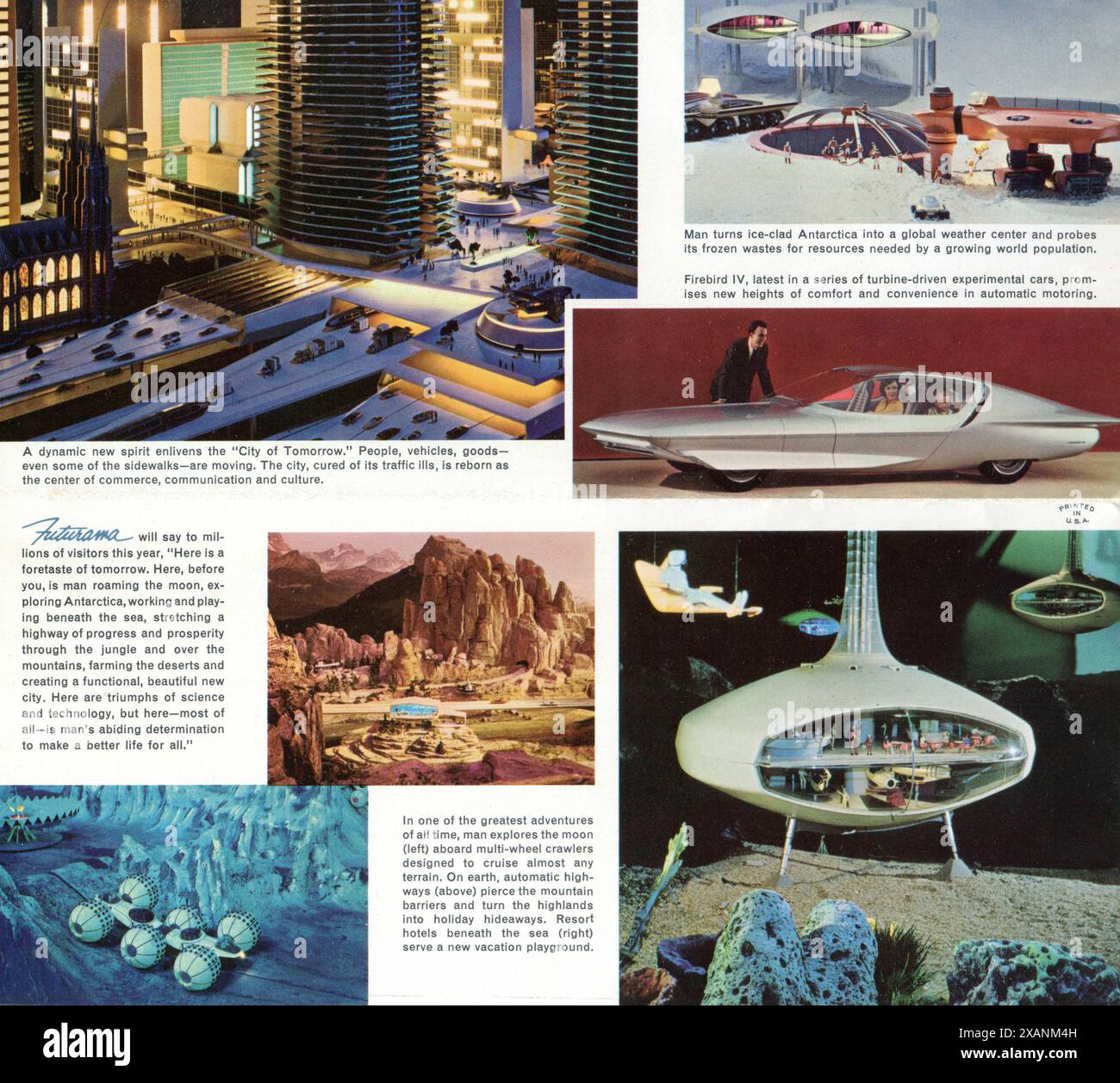 A souvenir brochure from the 1964 General Motors (GM) Futurama II ...