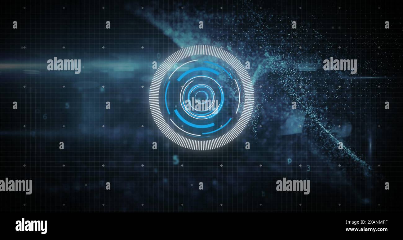 Image Of Online Security Padlock Data Processing Scope Scanning And