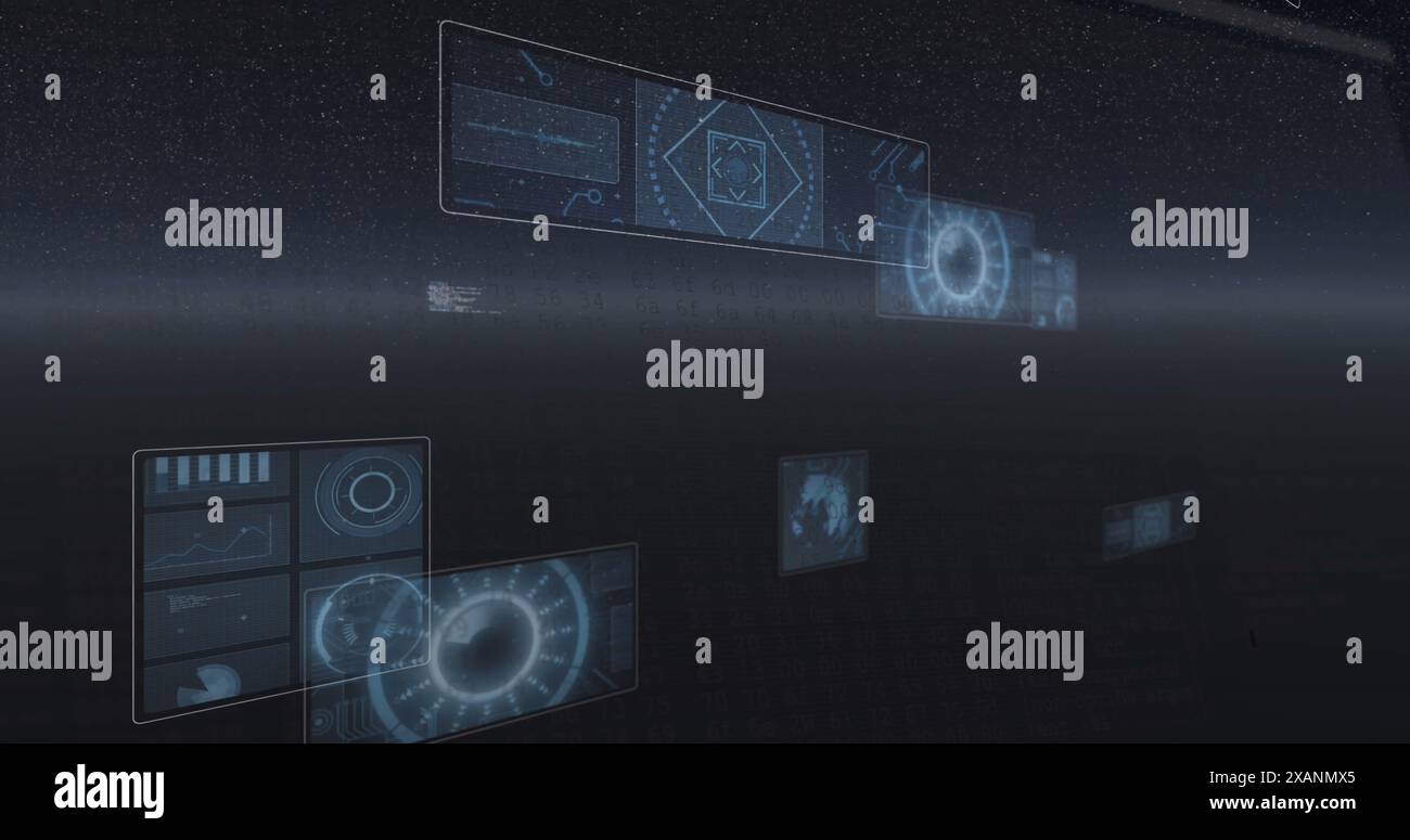 High tech data processing hi-res stock photography and images - Alamy