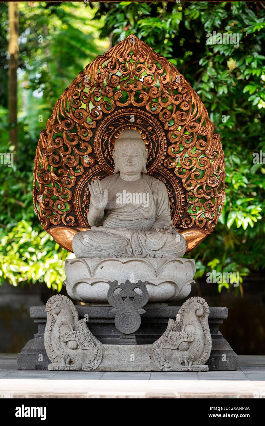 Candi Mendut, Magelang, Indonesia - May, 22th 2024. Stone statue of ...