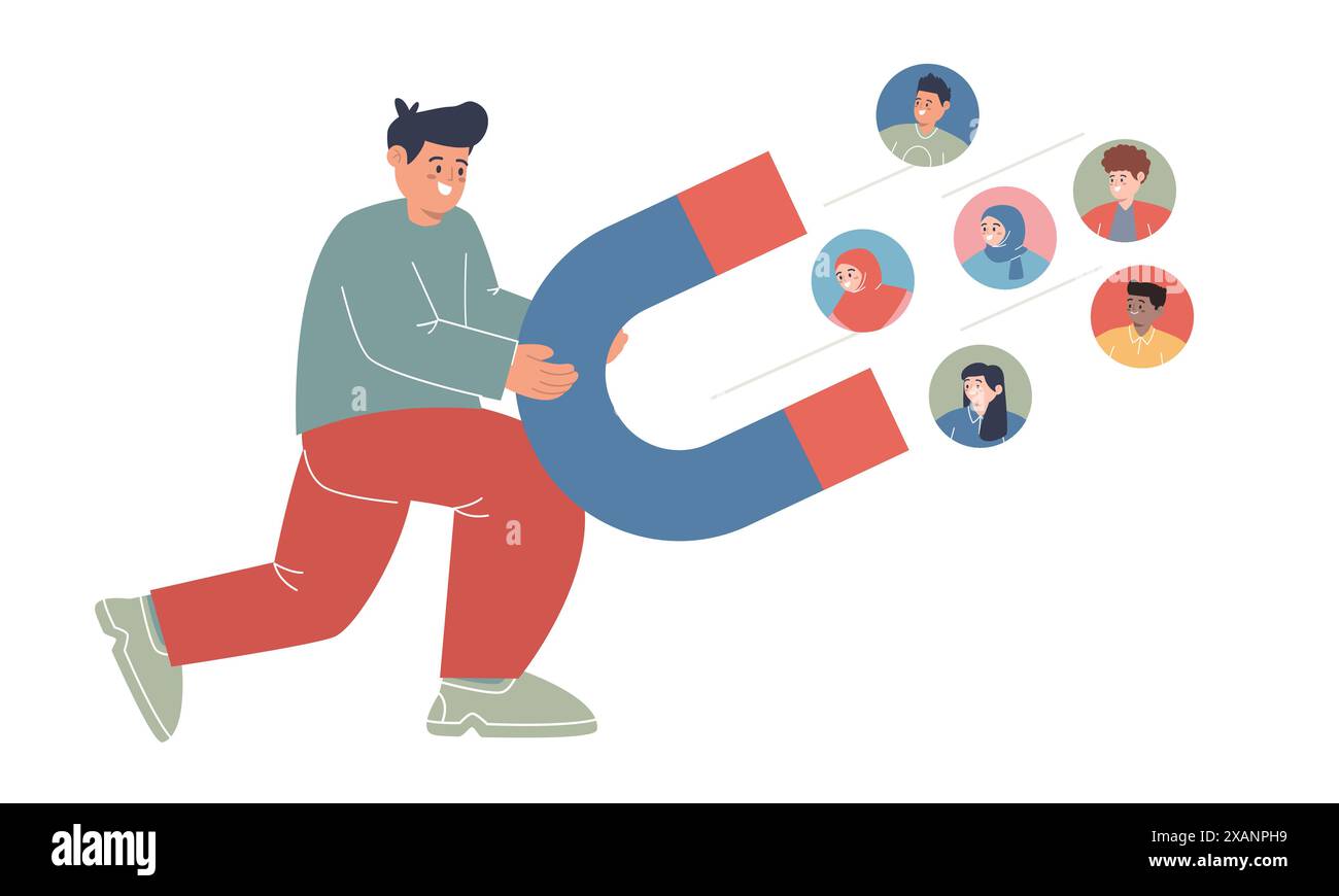 Inbound marketing process magnet capture customer leads attract pull ...