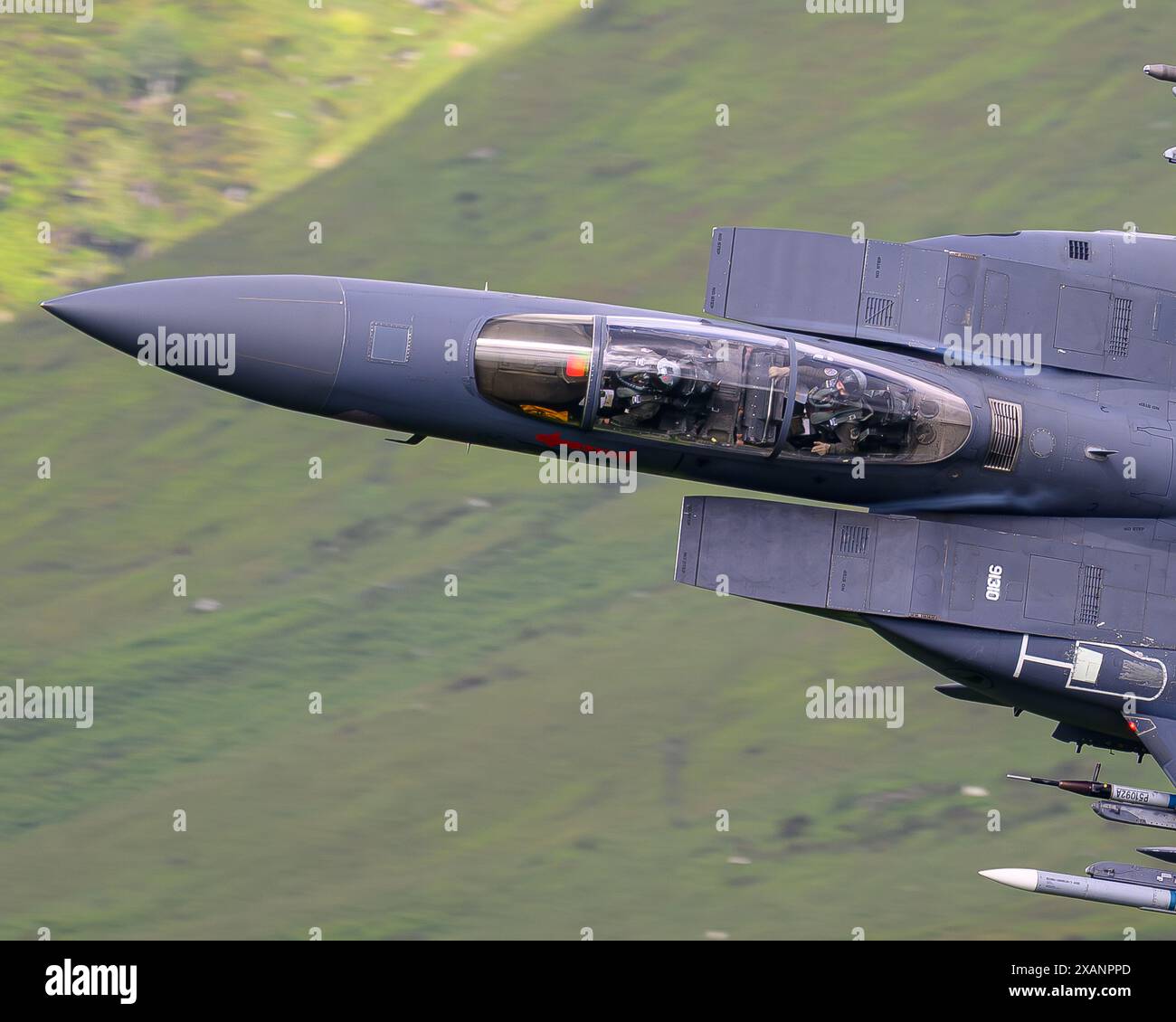 Mach Loop USAF F15's Low Level training Stock Photo - Alamy