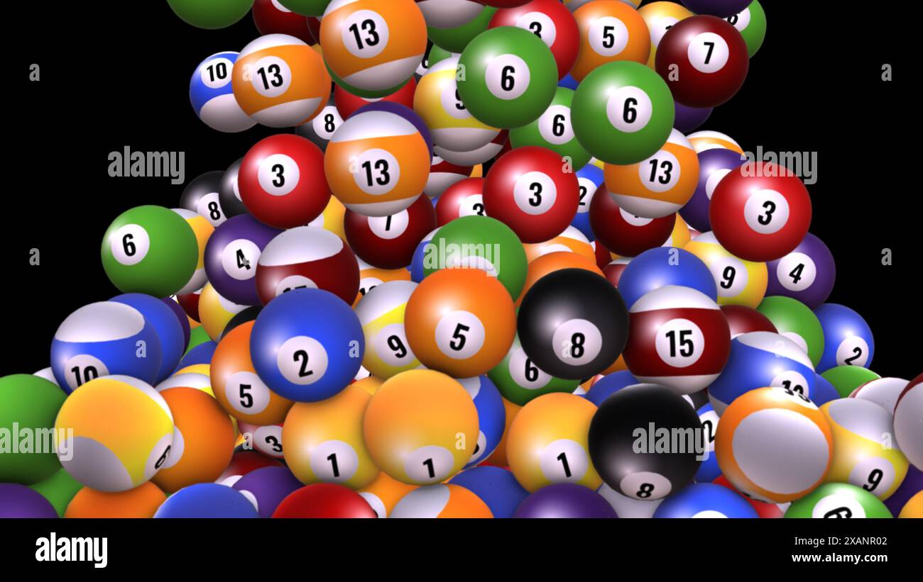 Abstract vibrant balls digital rendering hi-res stock photography and ...