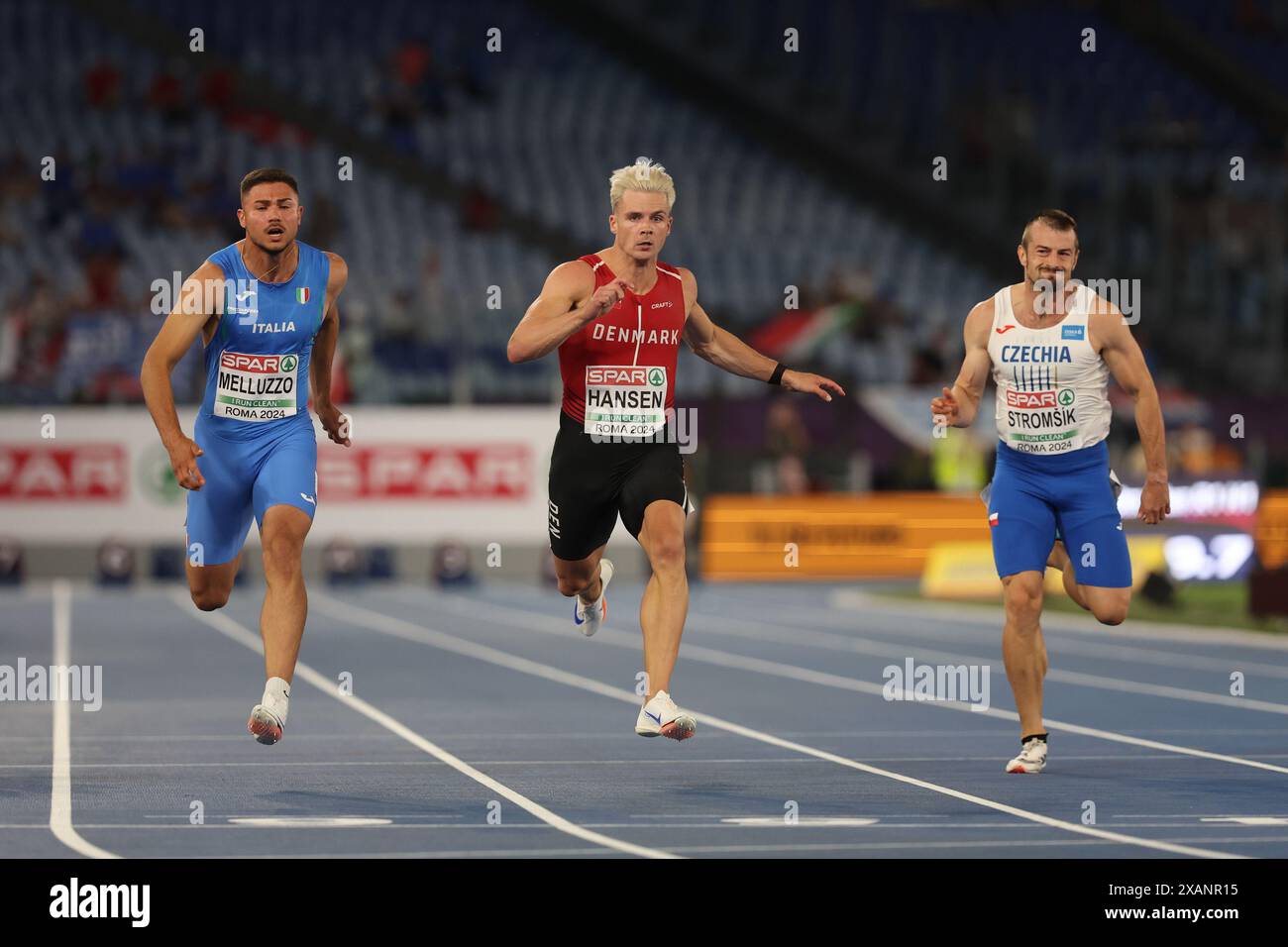 Rome, Italy 7.06.2024: Matteo Merluzzo (ITA) , Simon Hansen (DAN ...