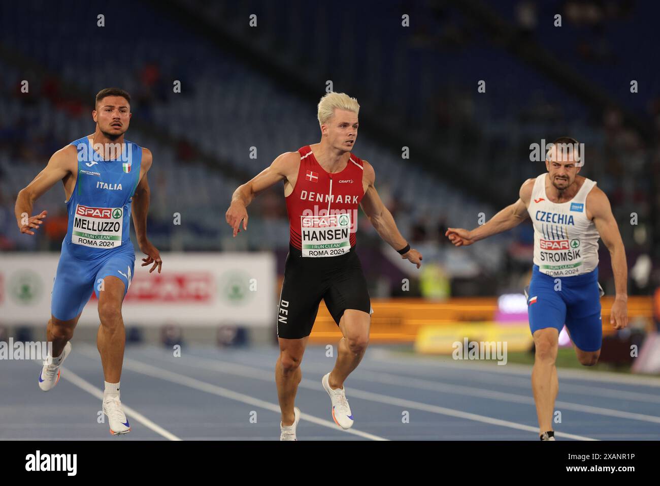 Rome, Italy 7.06.2024: Matteo Merluzzo (ITA) , Simon Hansen (DAN ...