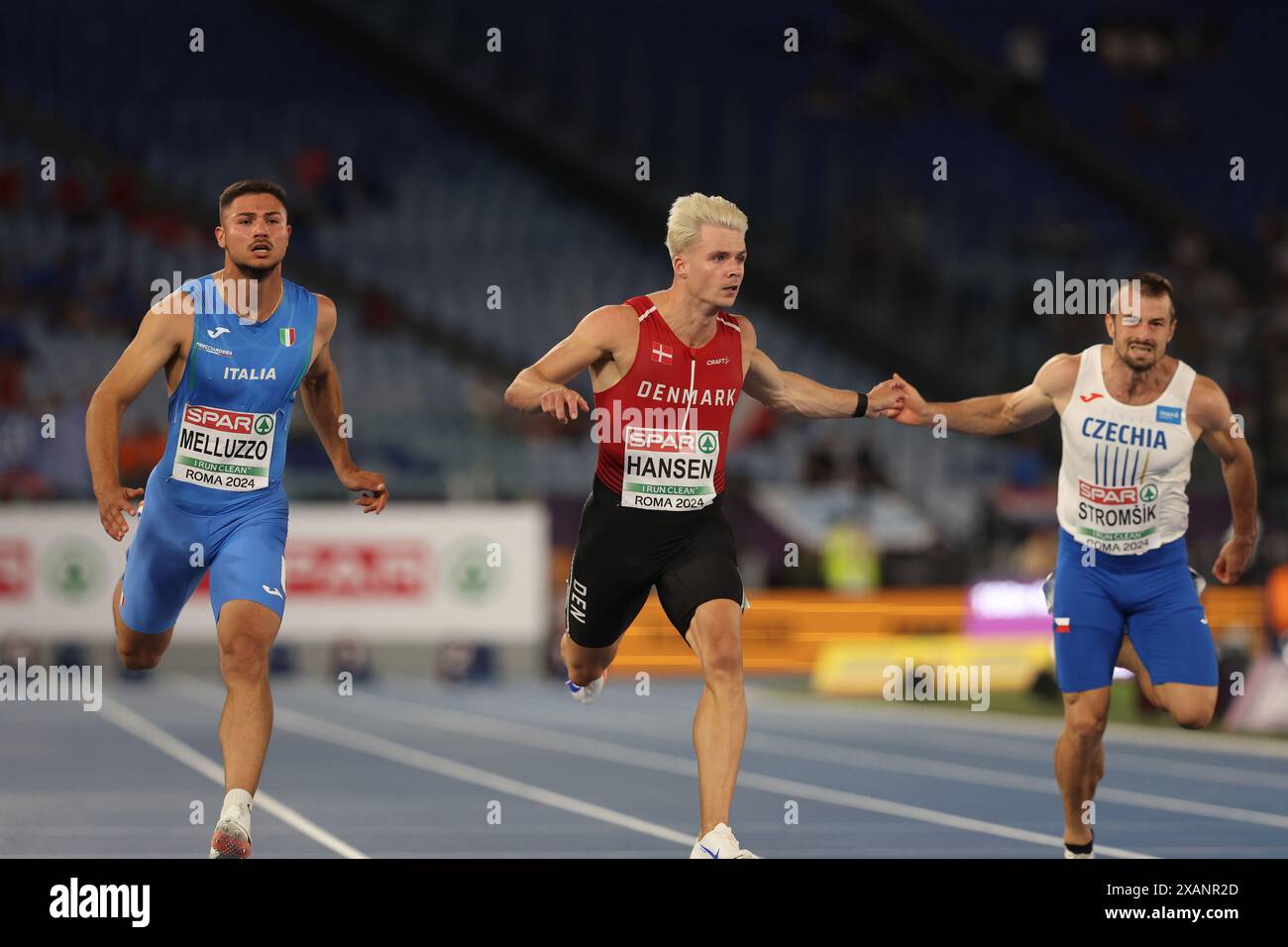 Rome, Italy 7.06.2024: Matteo Merluzzo (ITA) , Simon Hansen (DAN ...