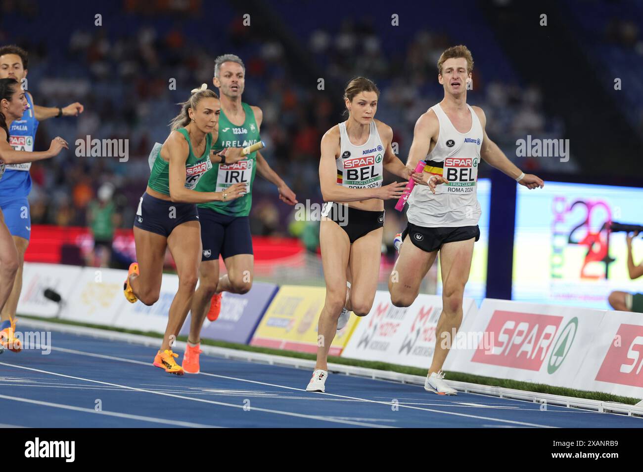 Rome, Italy 7.06.2024: Christopher O'DONNELL, Rhasidat ADELEKE, Thomas ...