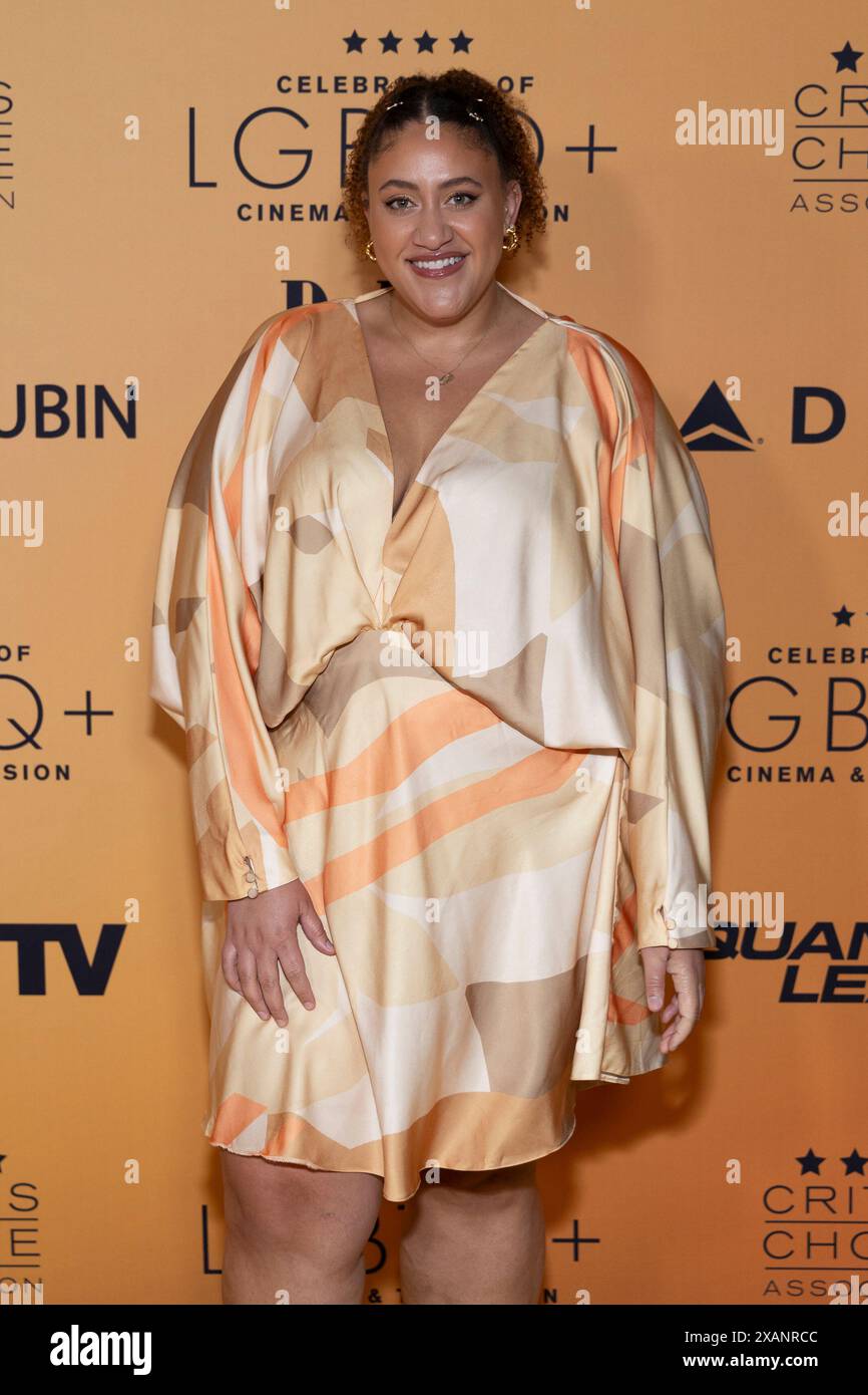 Danielle Rivers attends the arrivals of The Critics Choice Association’s Inaugural Celebration ...