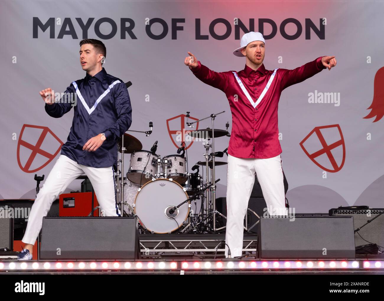 High energy dance duo Twist and Pulse, performing at the annual Mayor ...