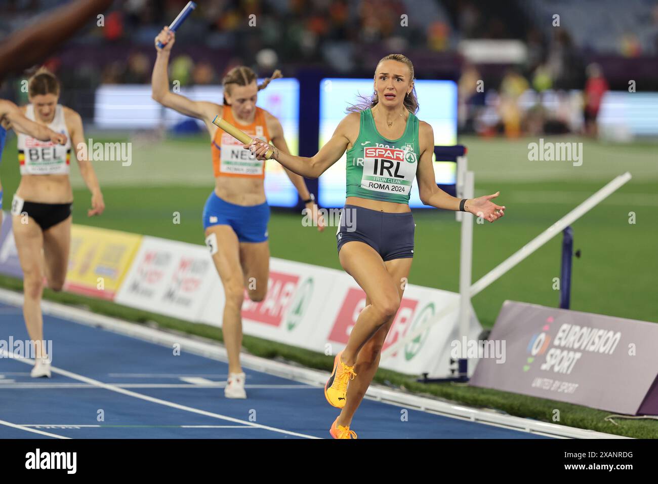 Rome, Italy 7.06.2024: Christopher O'DONNELL, Rhasidat ADELEKE, Thomas ...