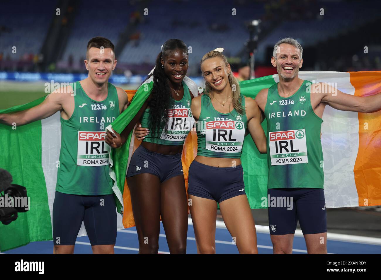 Rome, Italy 7.06.2024: Christopher O'DONNELL, Rhasidat ADELEKE, Thomas ...