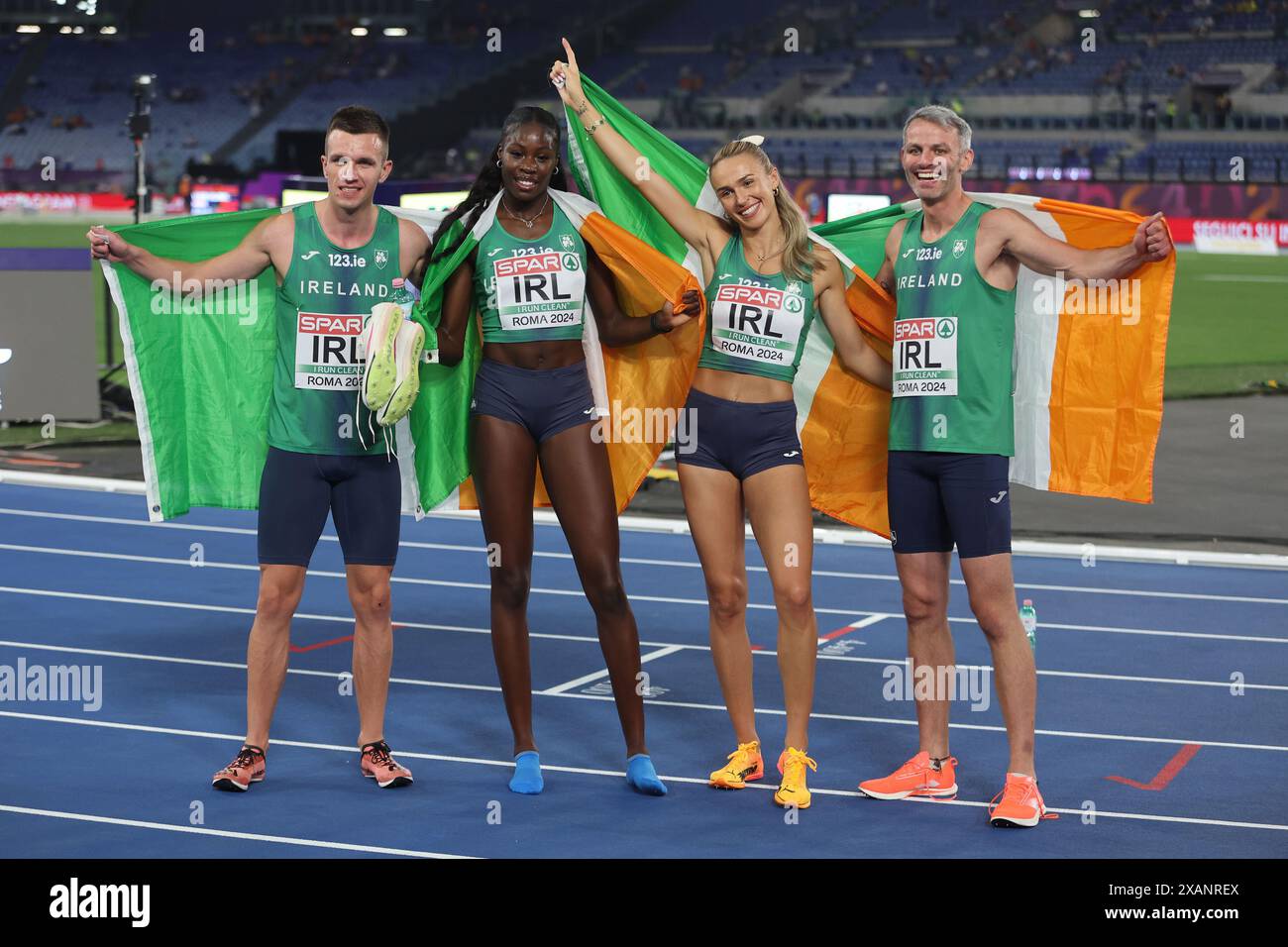 Rome, Italy 7.06.2024: Christopher O'DONNELL, Rhasidat ADELEKE, Thomas ...