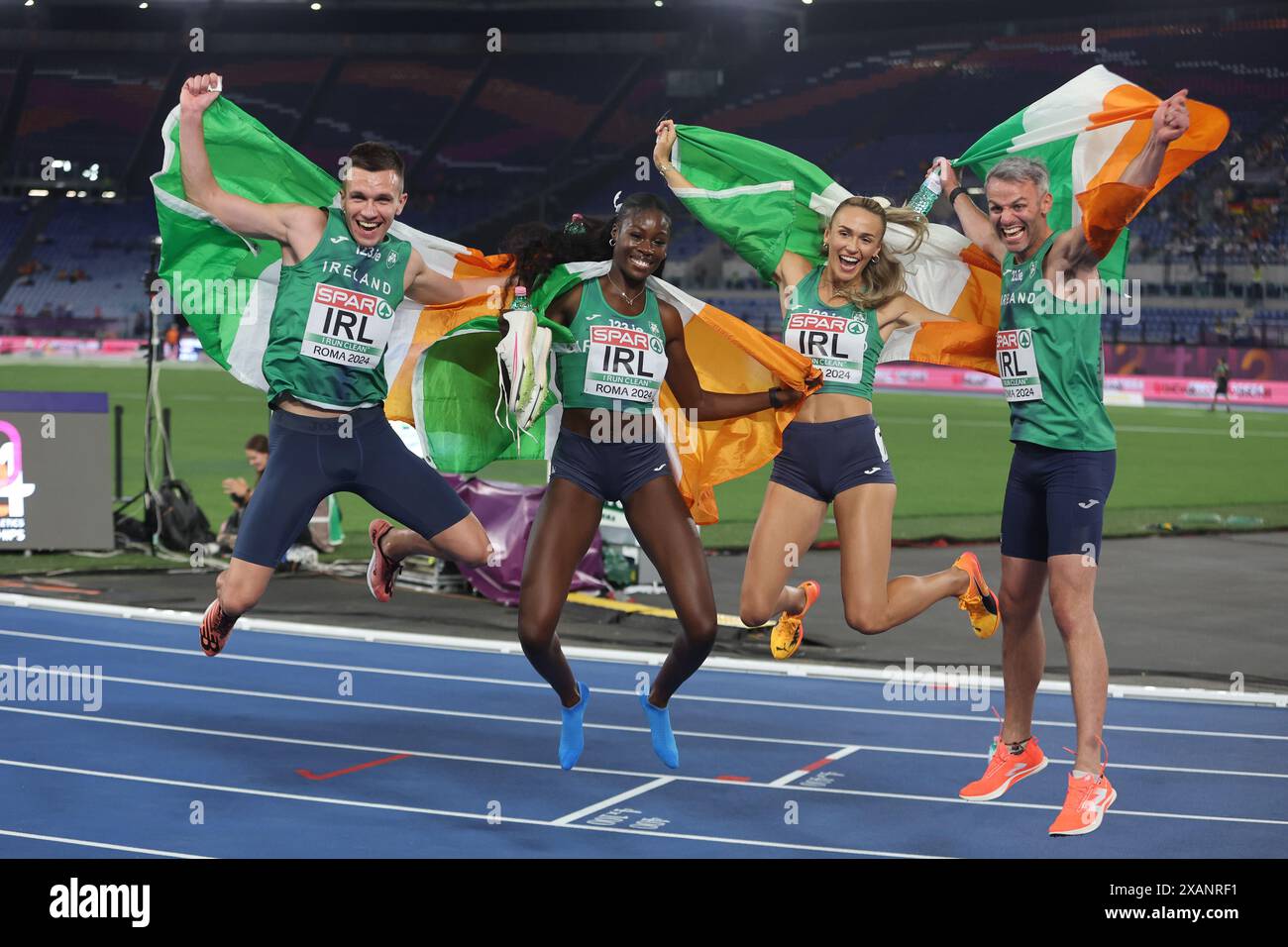 Rome, Italy 7.06.2024: Christopher O'DONNELL, Rhasidat ADELEKE, Thomas ...