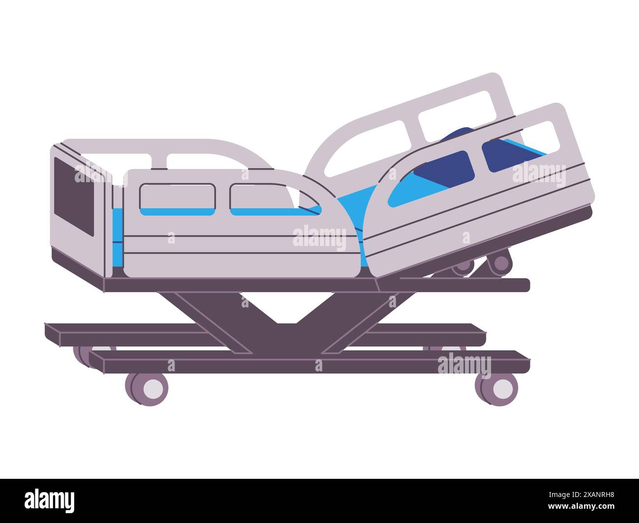 Hospital patient pain bed hospital Stock Vector Images - Alamy