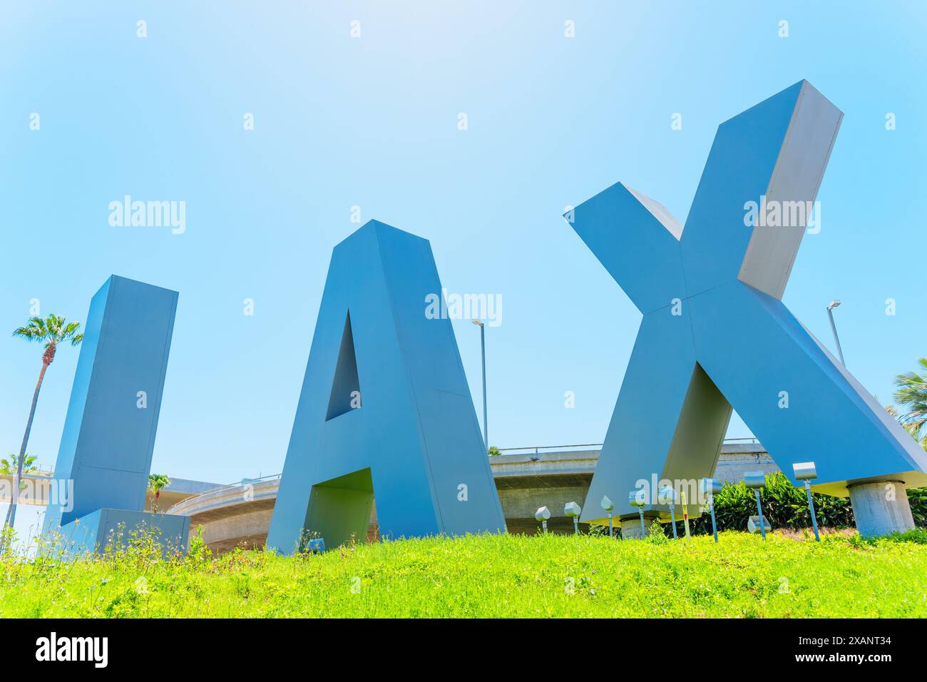 Los Angeles, California - April 8, 2024: Iconic LAX sign at Los Angeles ...