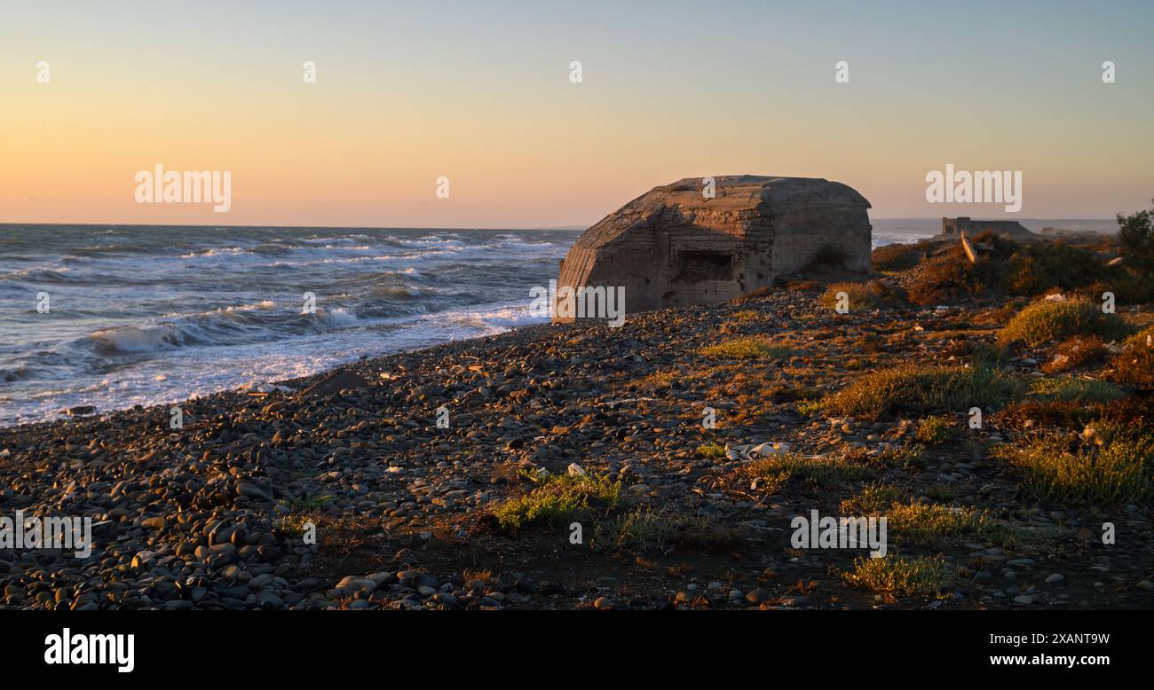 concrete fortifications from the Cyprus War Stock Photo - Alamy