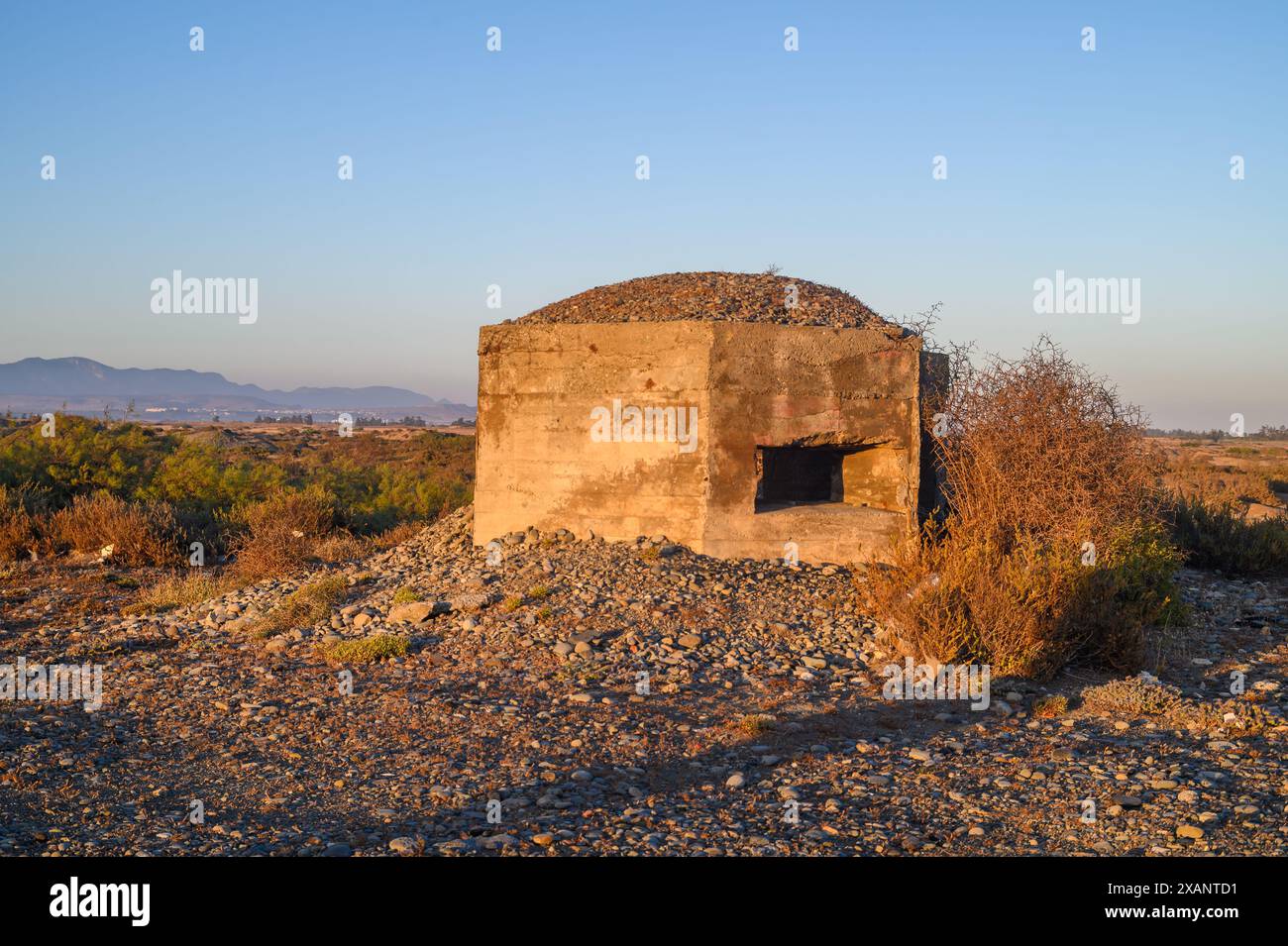 old machine gun bunker from the Greco-Turkish War Stock Photo - Alamy