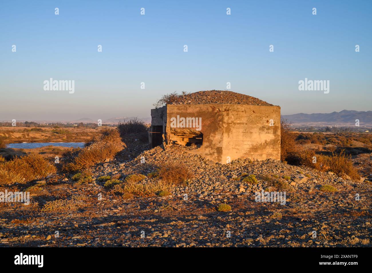 concrete fortifications from the Cyprus War Stock Photo - Alamy