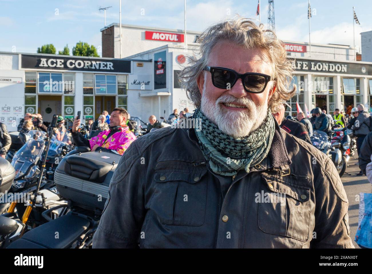 London, UK. 8th Jun, 2024. Thousands of motorcyclists are taking part ...
