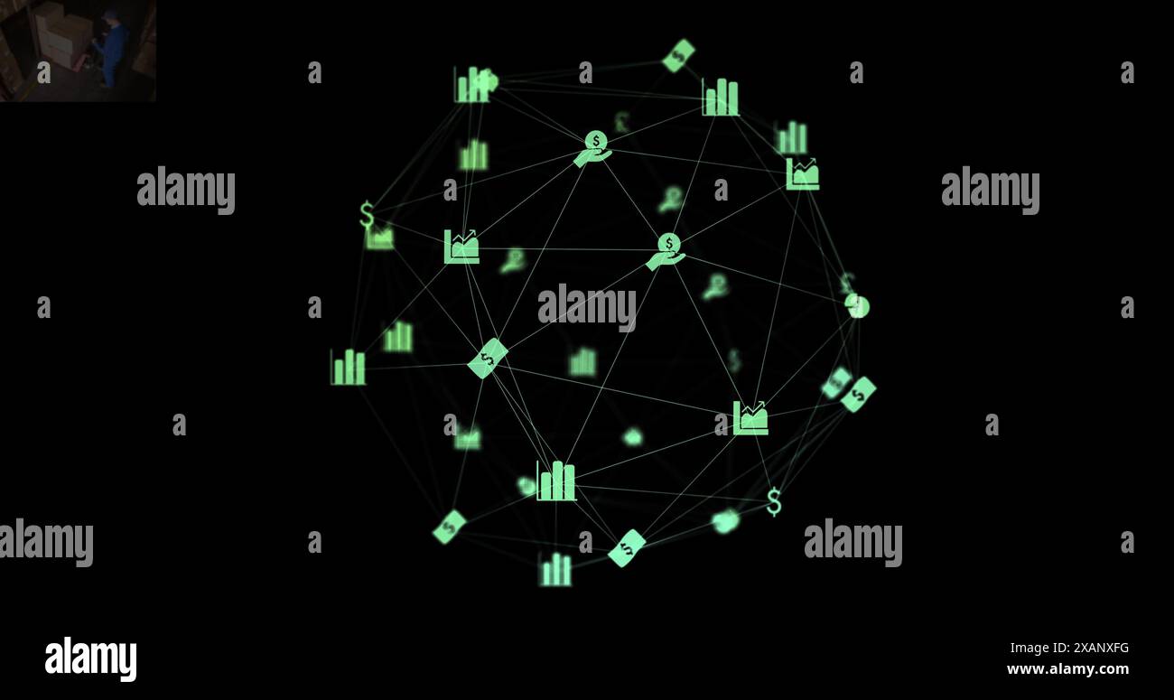Network technology concept digitally hi-res stock photography and ...