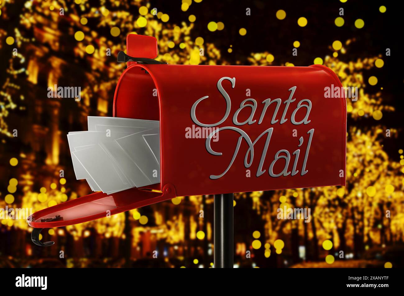 Beautiful christmas town cars santa hi-res stock photography and images ...