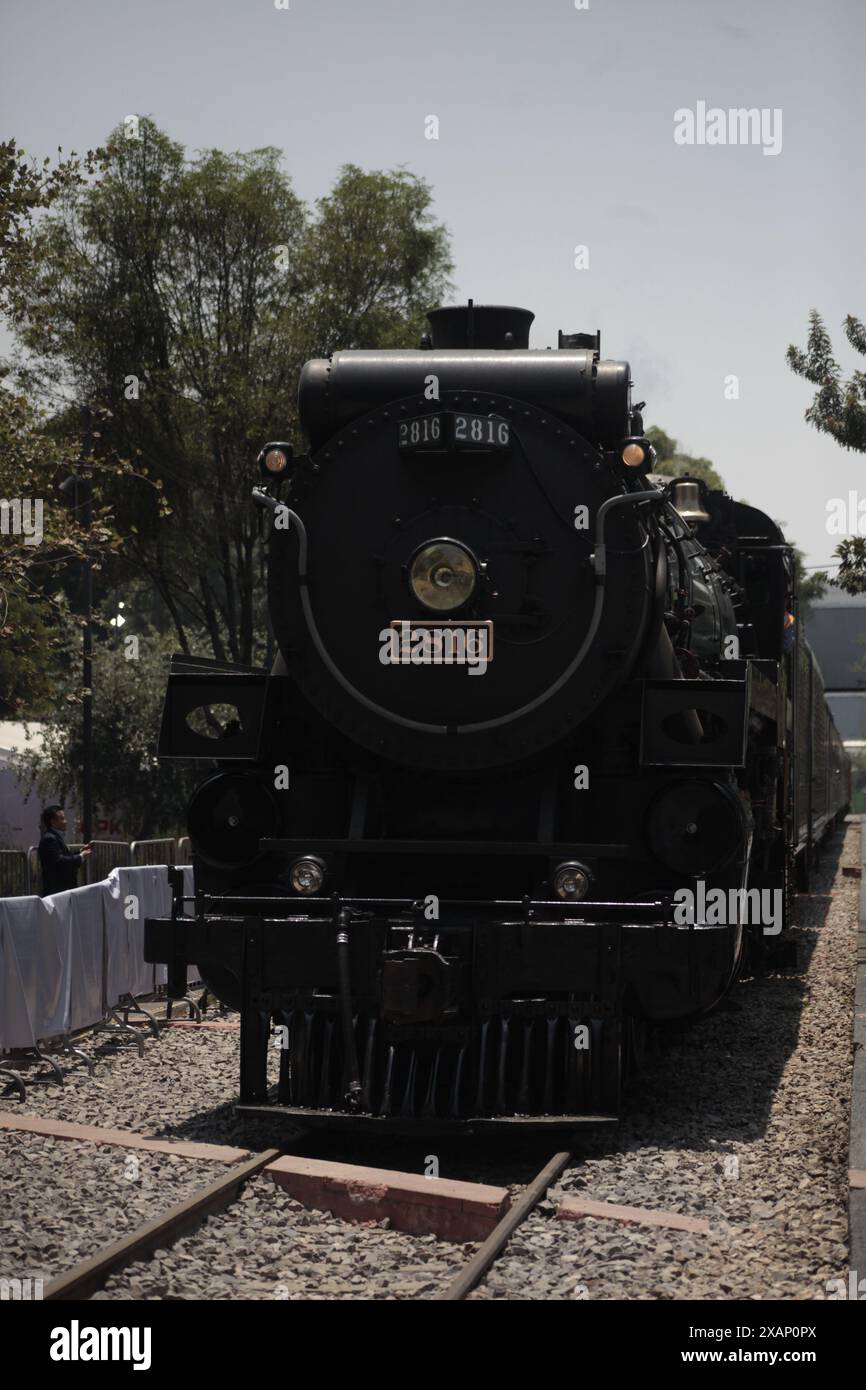 Mexico City, Mexico. 07th June, 2024. The Emperatriz Steam Locomotive ...