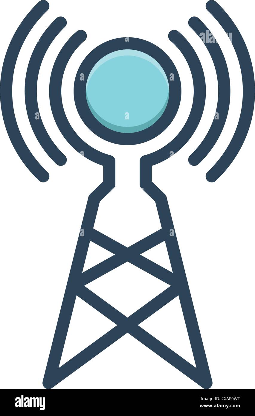 Icon for wireless antenna,antenna,broadcast Stock Vector Image & Art ...