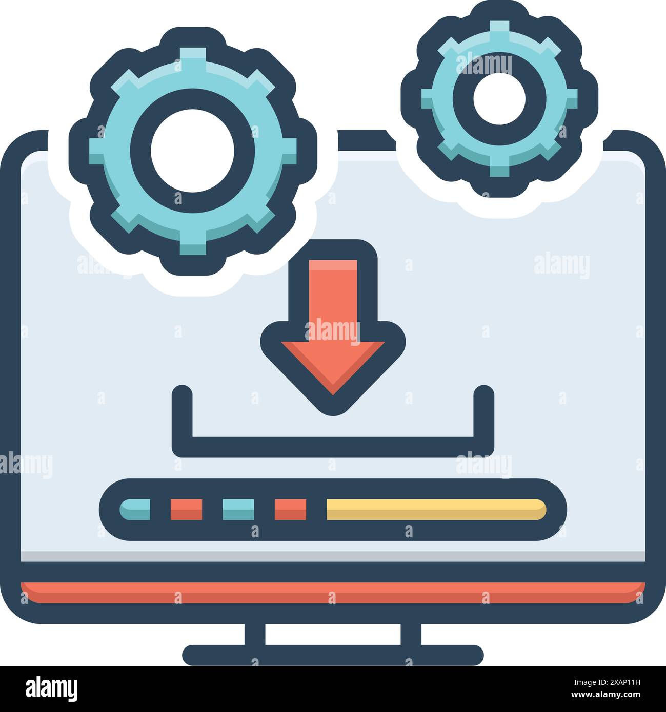 System update Stock Vector Images - Alamy
