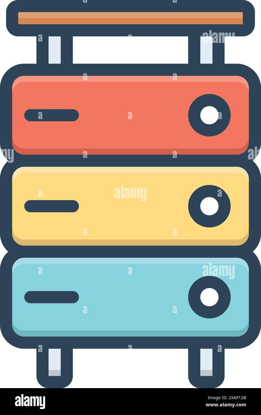 Icon for storage,database interconnected Stock Vector Image & Art - Alamy