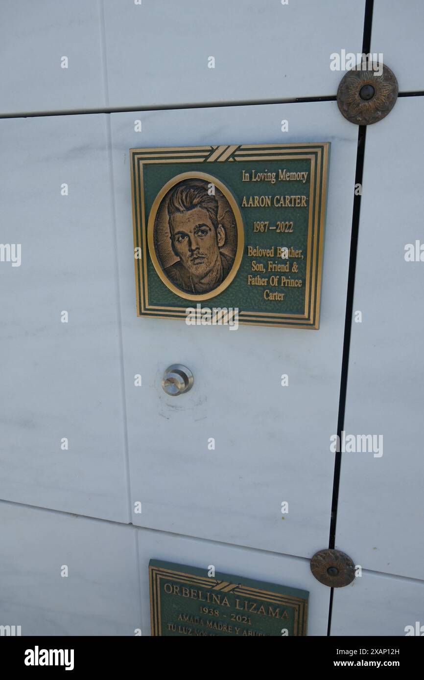 Los Angeles, California, USA 6th June 2024 Singer Aaron Carter Grave in ...