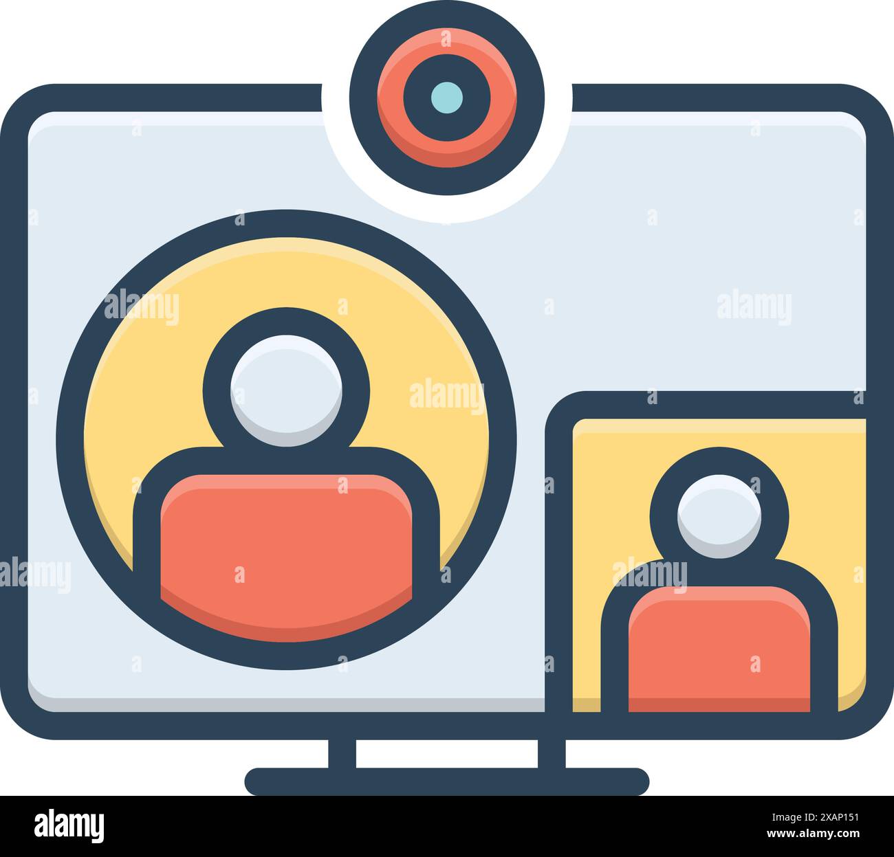 Videocall vector vectors hi-res stock photography and images - Alamy
