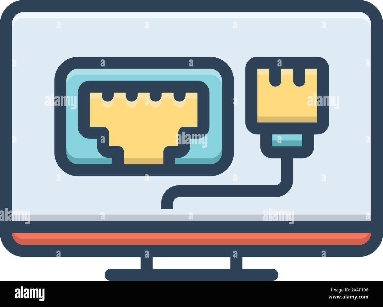 Lan technology logo Stock Vector Images - Alamy