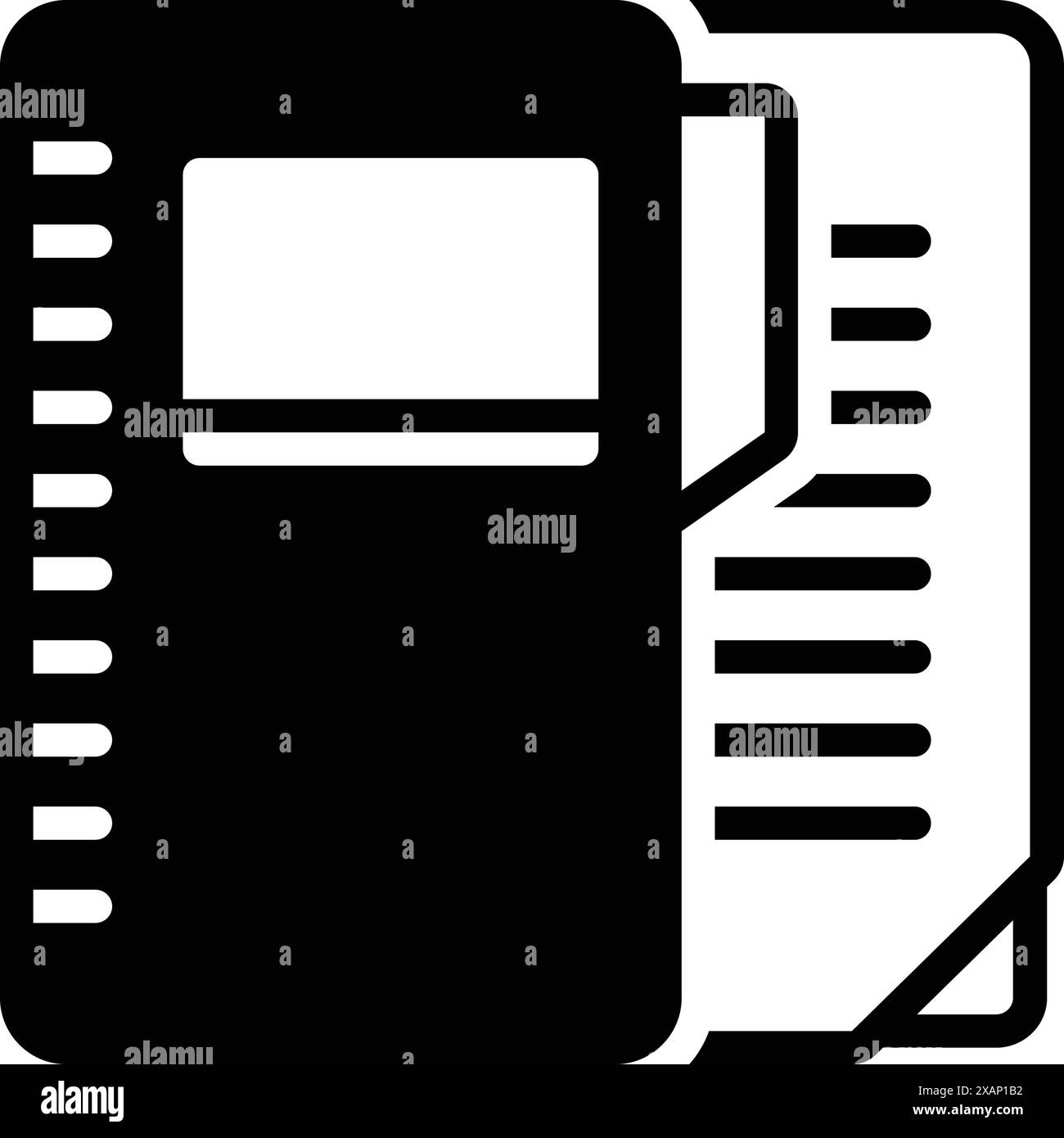 File notebook Stock Vector Images - Alamy