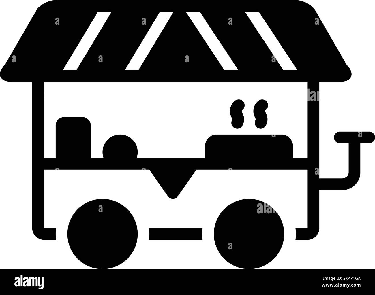 Icon street food Black and White Stock Photos & Images - Alamy